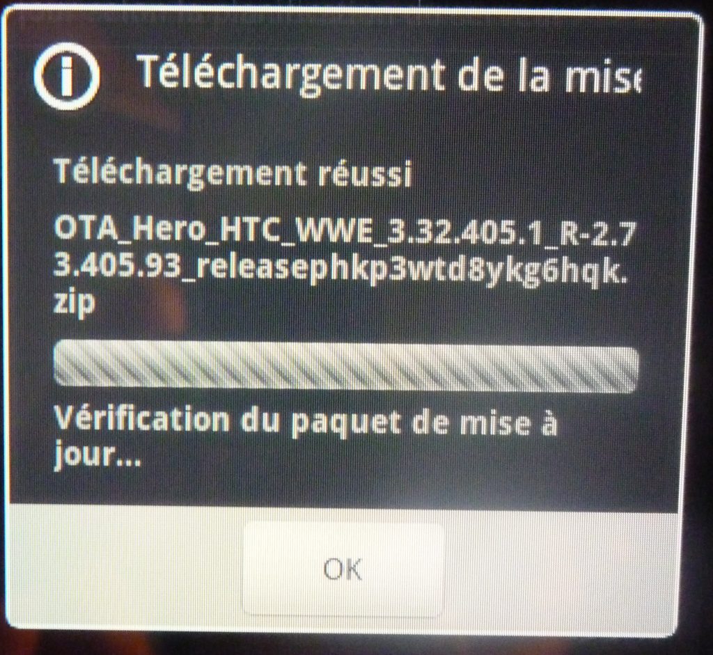 HTC Hero : Android 2.1 est arrivé (officiel) - Cachem