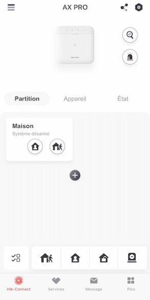 Test centrale d’alarme AX Pro